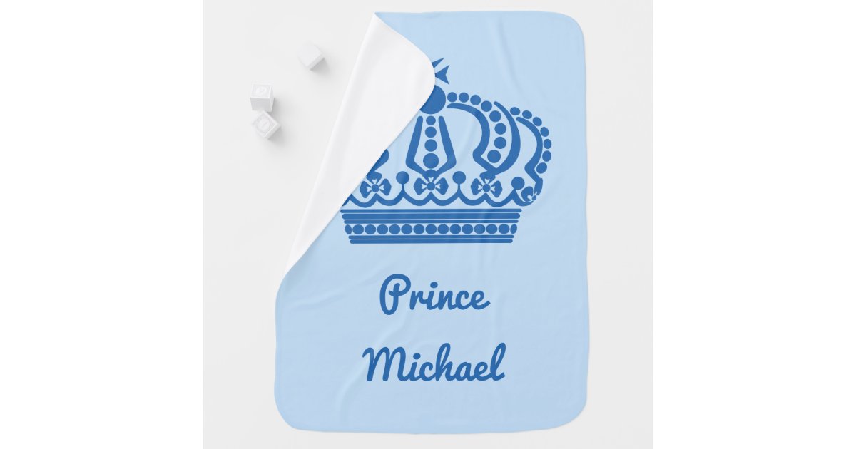 "Prince" custom name baby blanket | Zazzle
