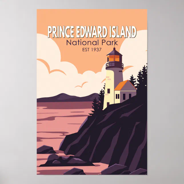 Prince Edward Island National Park Canada Vintage Poster | Zazzle