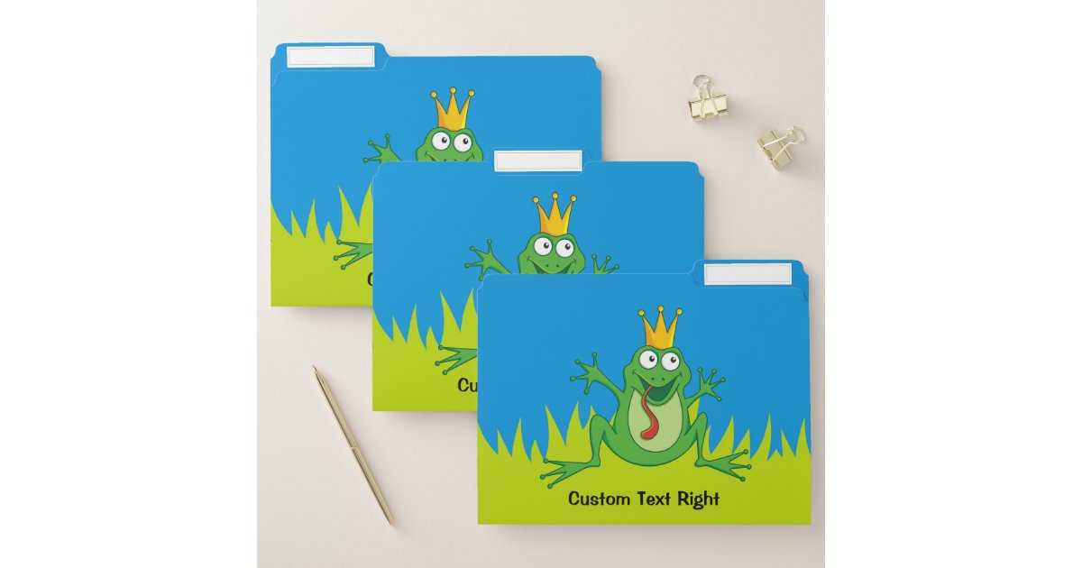 Prince frog file folder | Zazzle