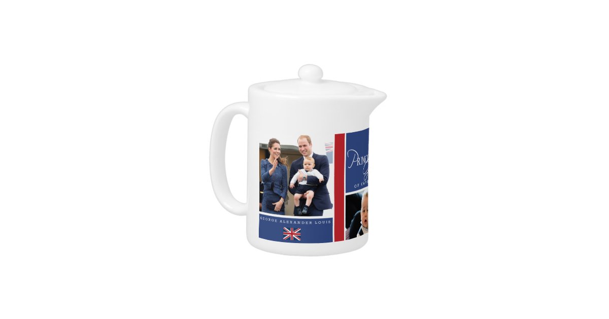 Prince George - William & Kate Teapot | Zazzle