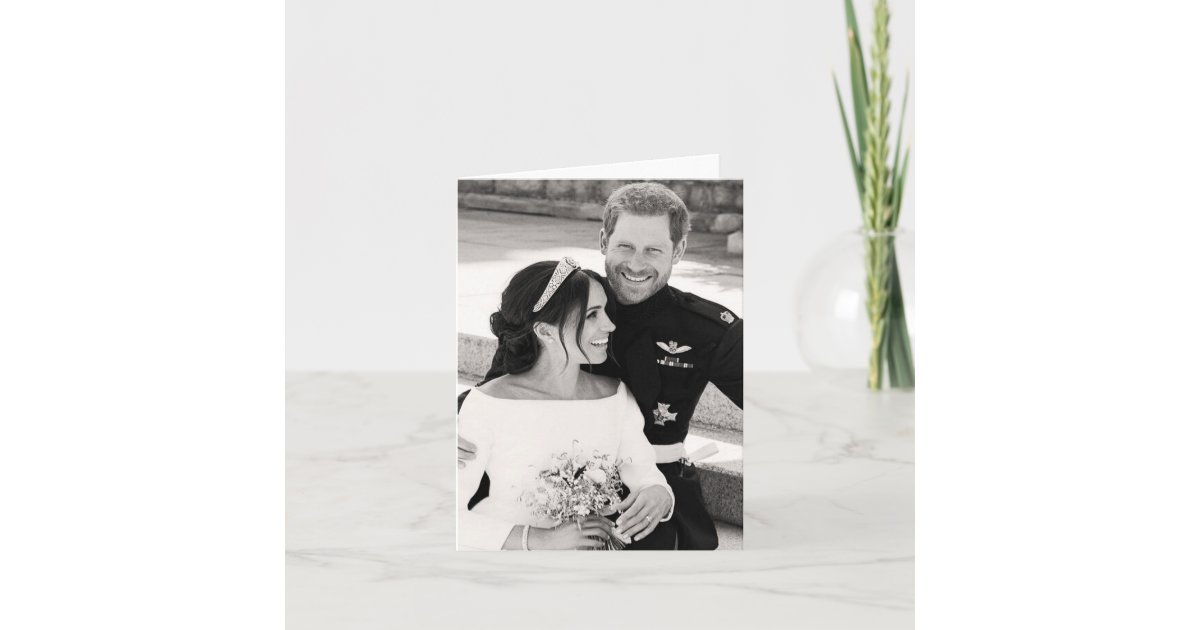 Prince Harry and Meghan Markle Royal Wedding Card | Zazzle