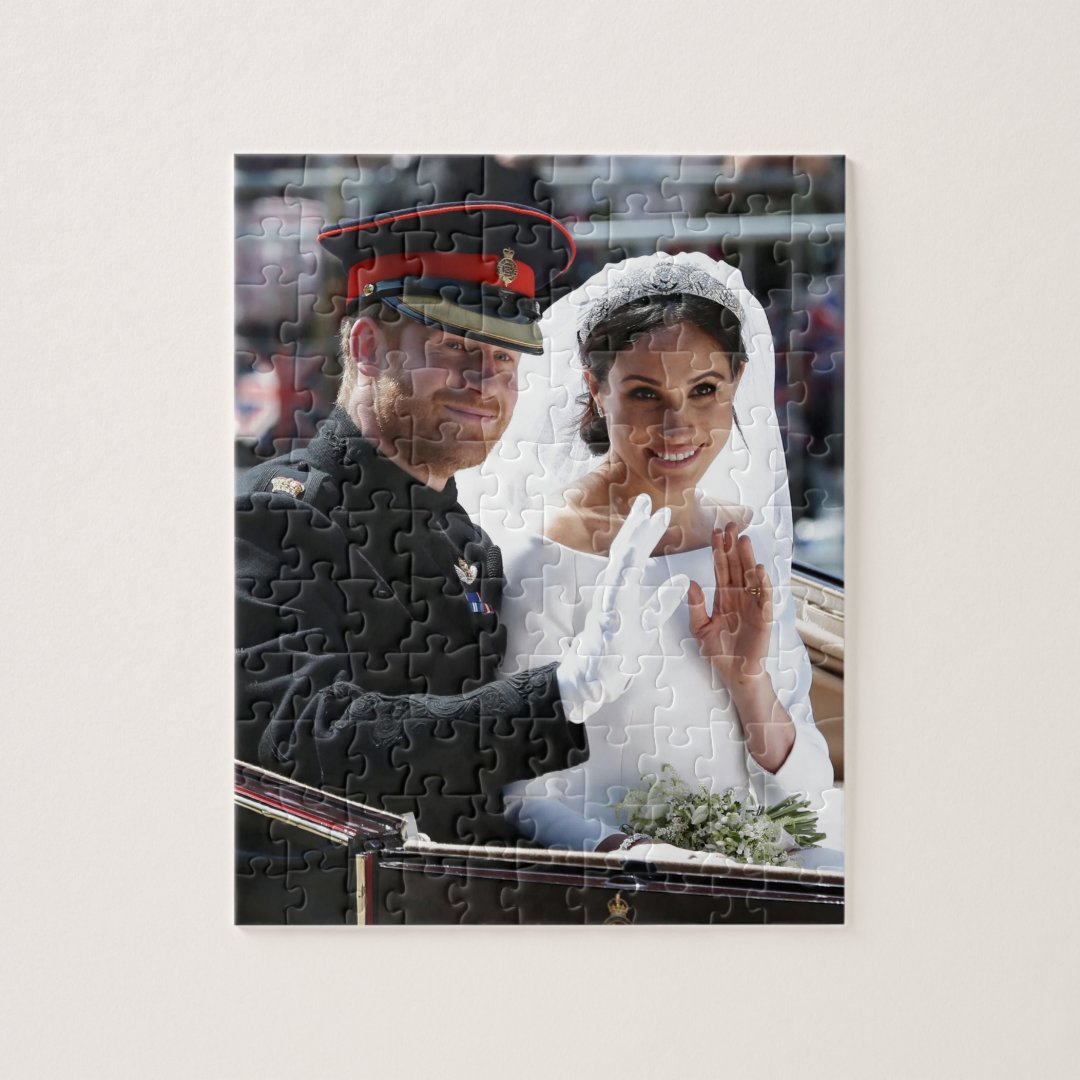 Prince Harry and Meghan Markle Royal Wedding Jigsaw Puzzle | Zazzle