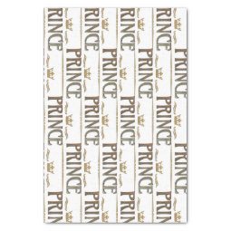 PRINCE Lettering - Elegant Rich Royal Crown Tissue Paper | Zazzle