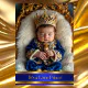 Prince Royal Blue Gold Baby Shower Rattle Invitation | Zazzle