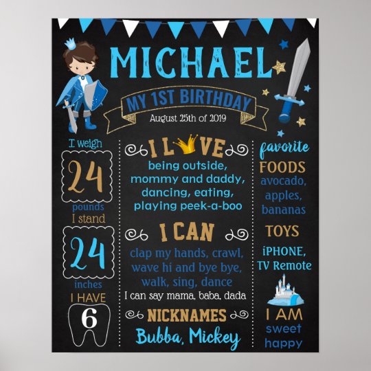 Prince Royal celebration Birthday sign | Zazzle.com
