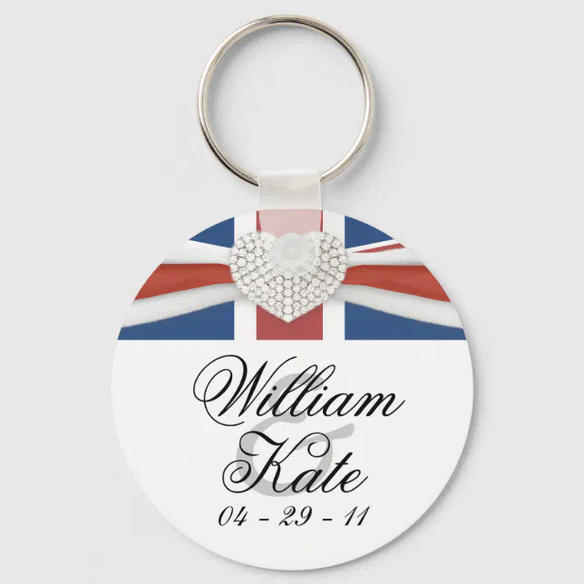 Prince William & Kate - Royal Wedding Souvenir Keychain | Zazzle