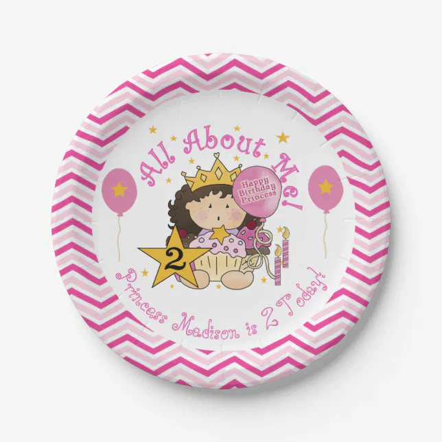 Princess 2nd Happy Birthday Paper Plates | Zazzle
