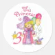 Princess 3rd Birthday Classic Round Sticker | Zazzle