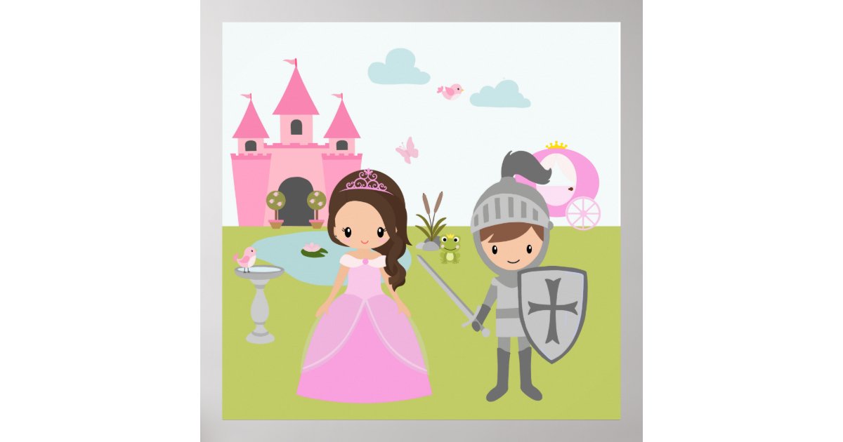 Princess and Knight decoration | Zazzle