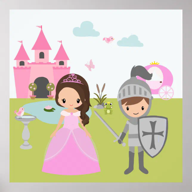 Princess and Knight decoration | Zazzle