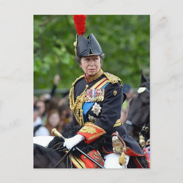Princess Anne Gold Stick in Waiting @ Coronation Postcard | Zazzle