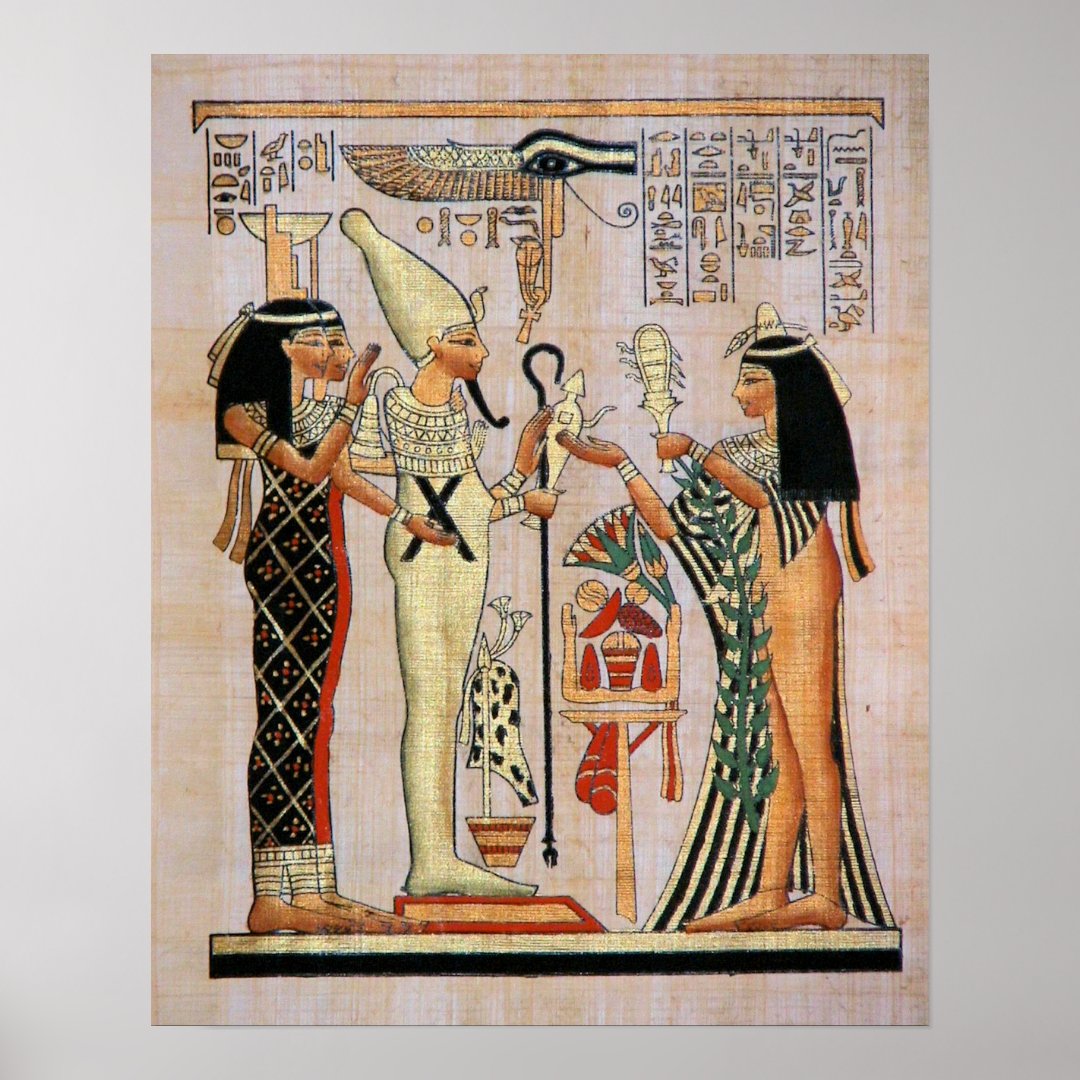 Princess Approaches Osiris, Isis and Nephtys Poster | Zazzle
