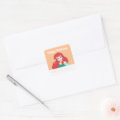 Princess Ariel | A Gift From - Birthday Square Sticker | Zazzle