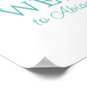 Princess Ariel Baby Shower Welcome Sign | Zazzle