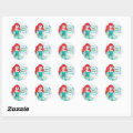 Princess Ariel Classic Round Sticker | Zazzle