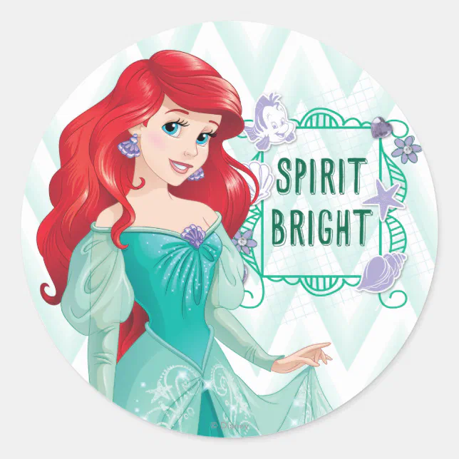 Princess Ariel Classic Round Sticker | Zazzle