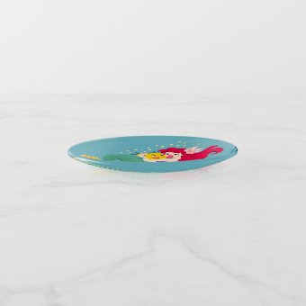 Princess Ariel Holding Flounder Illustration Trinket Tray | Zazzle