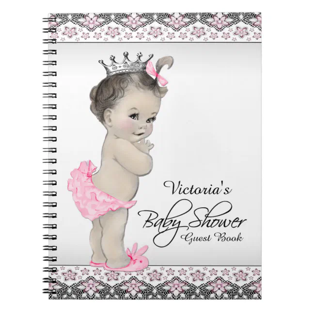 Princess Baby Shower Guest Book | Zazzle
