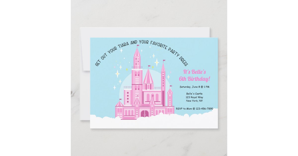 Princess Ball Birthday Party Invitation | Zazzle