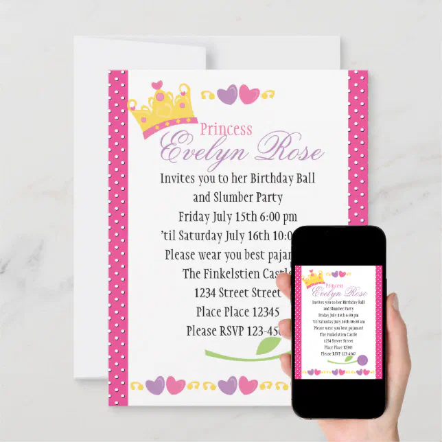 Princess Ball Invitation | Zazzle