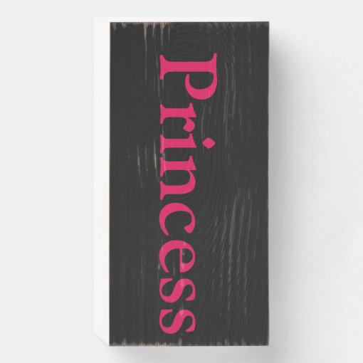 Princess Bedroom Modern Home Art Wooden Box Sign | Zazzle