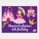 Princess Birthday Party Girls Personalized Yard Sign | Zazzle