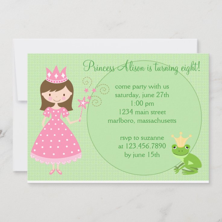 Princess Birthday Party Invitation | Zazzle
