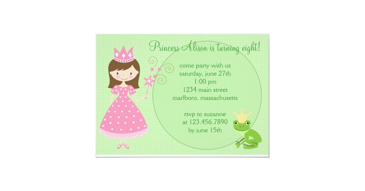 Princess Birthday Party Invitation | Zazzle.com