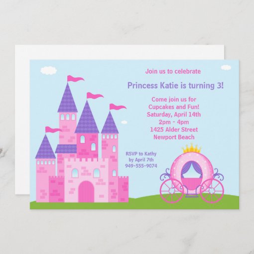Princess Birthday Party Invitation | Zazzle