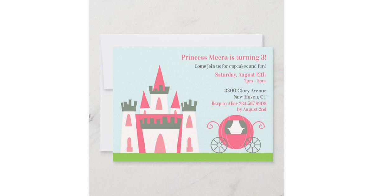 Princess Birthday Party Invitation | Zazzle