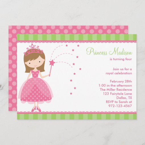 Princess Birthday Party Invitations | Zazzle