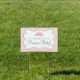 Princess Birthday Party Pink Crown Yard Sign | Zazzle