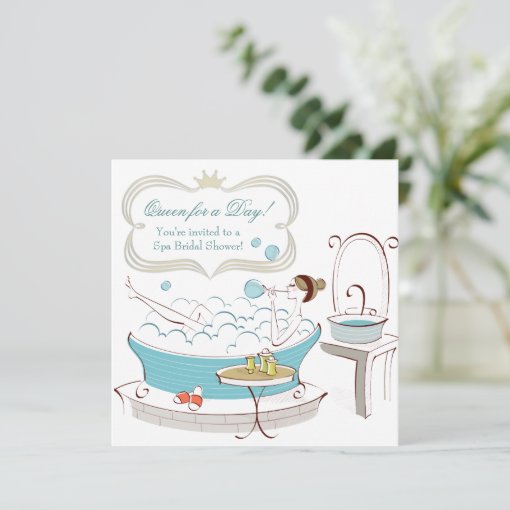 Princess Bride Spa Bridal Shower Invitation | Zazzle