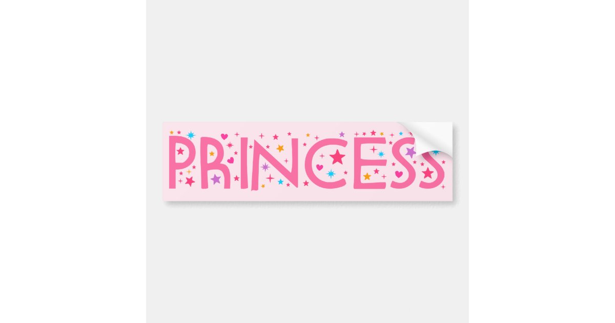Princess bumper sticker | Zazzle
