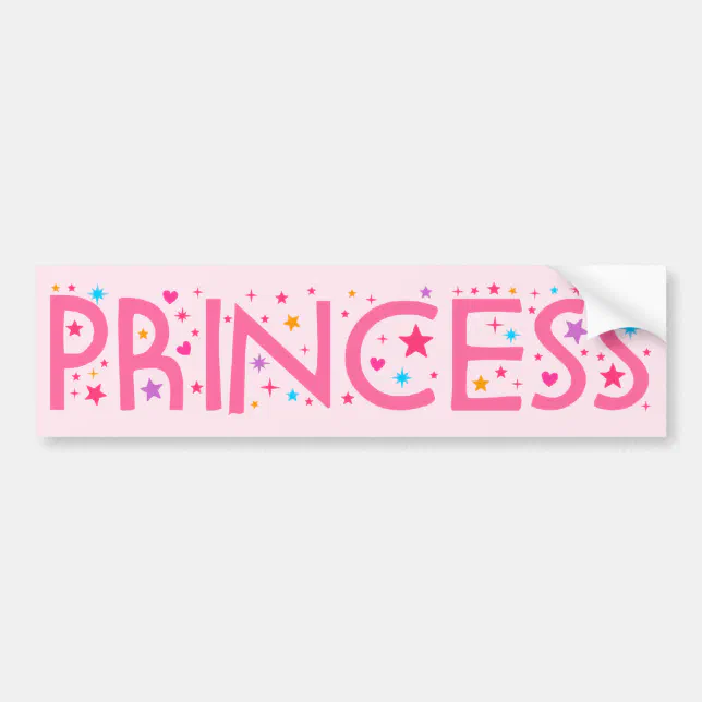 Princess bumper sticker | Zazzle