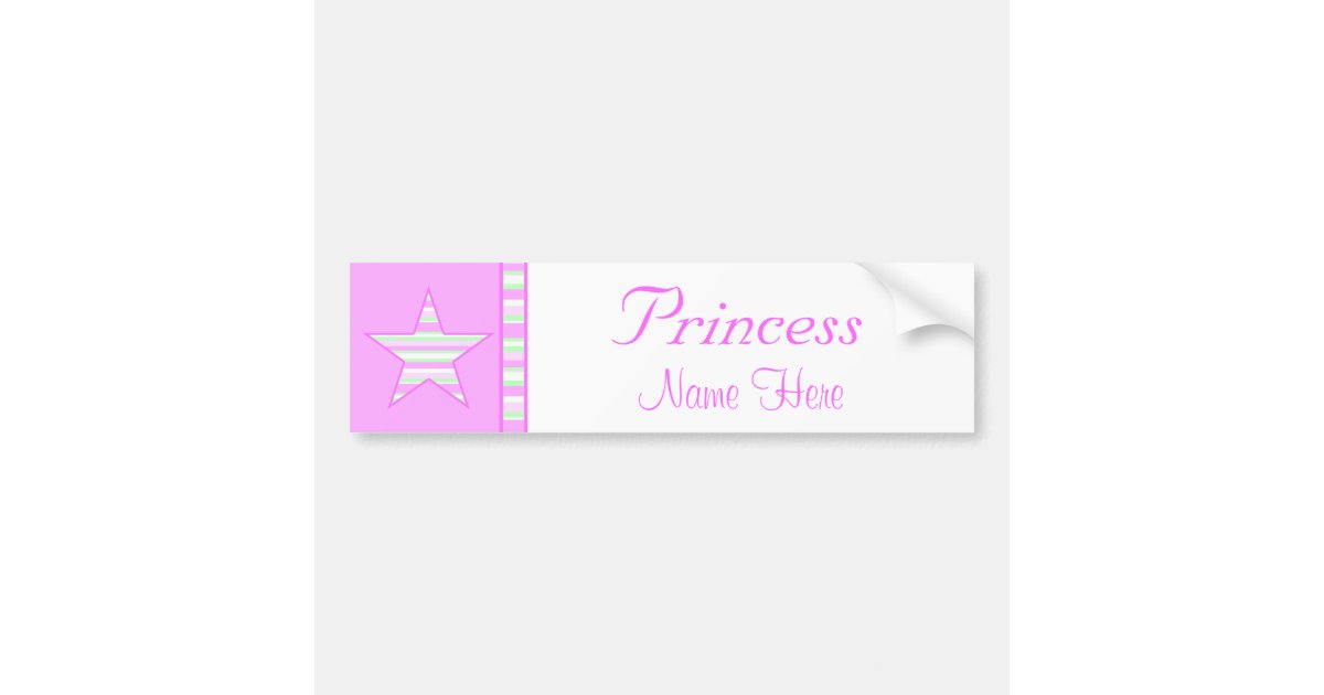 Princess Bumper sticker | Zazzle