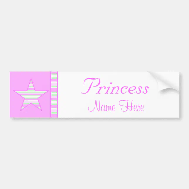 Princess Bumper sticker | Zazzle