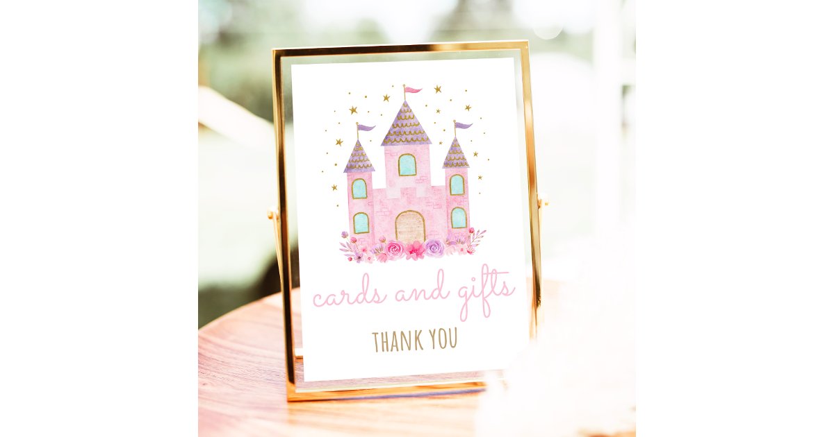 Princess Castle Cards and Gifts Birthday Sign | Zazzle