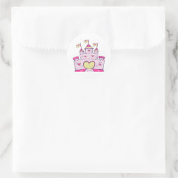 Princess castle classic round sticker | Zazzle
