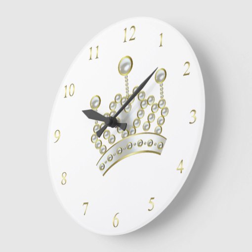 Princess Crown Clock | Zazzle