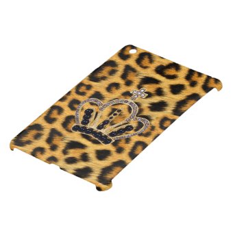 Princess Crown Leopard Fur iPad Mini Case | Zazzle
