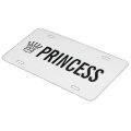 Princess Crown License Plate | Zazzle