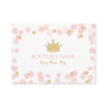 Princess Pink Gold Glitter QR Code Business Card | Zazzle