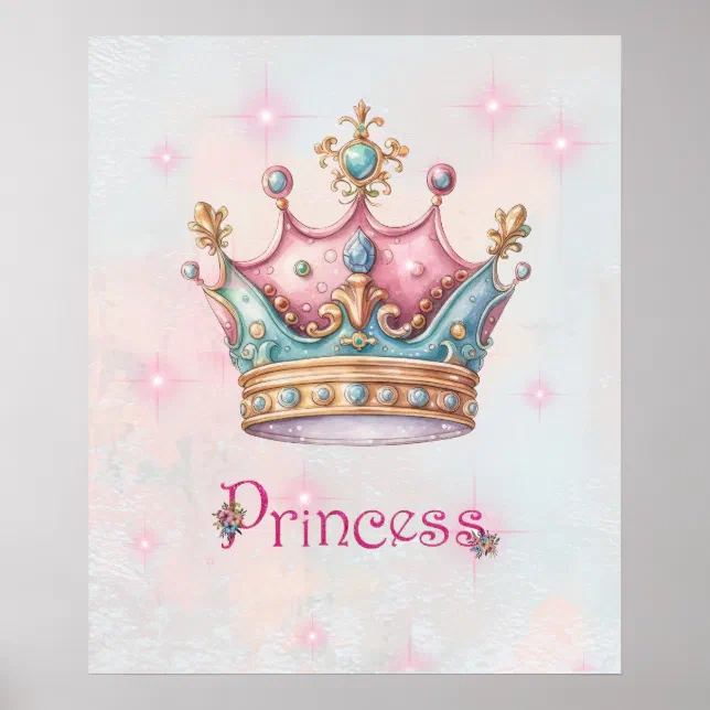Princess Crown Poster | Zazzle