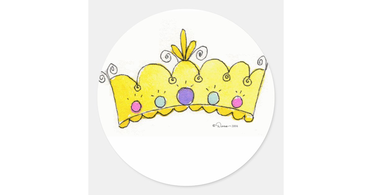 Princess Crown Stickers | Zazzle