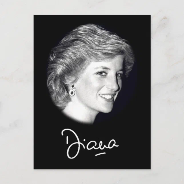 Princess Diana autograph Postcard | Zazzle