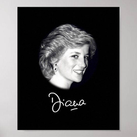 Princess Diana autograph Poster | Zazzle.com