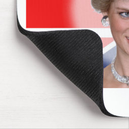 Princess Diana Union Jack Mouse Pad | Zazzle