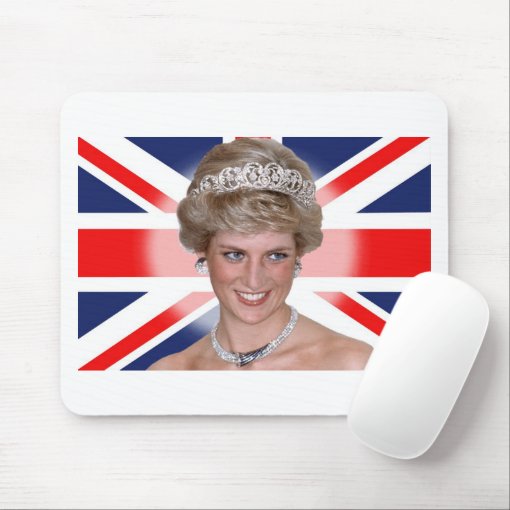 Princess Diana Union Jack Mouse Pad | Zazzle