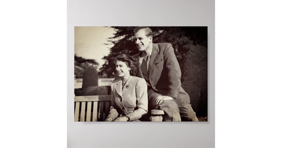 Princess Elizabeth II Prince Philip Poster | Zazzle